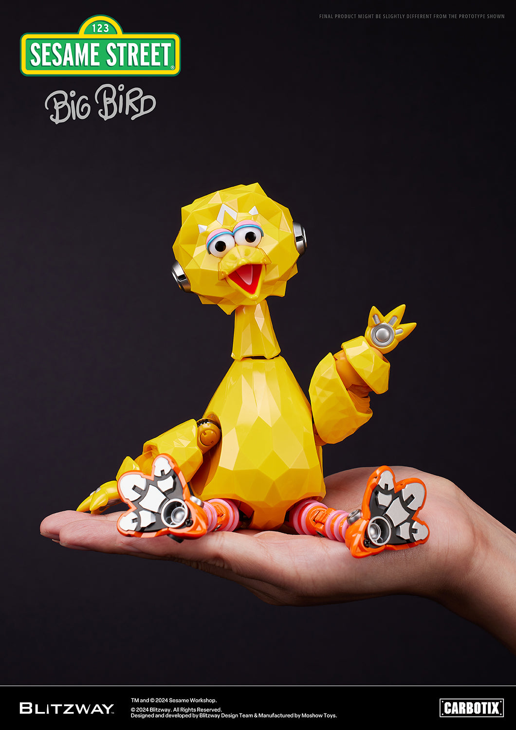 Sesame Street - Big Bird, Cookie Monster & Elmo Deluxe CARBOTIX Figure ...