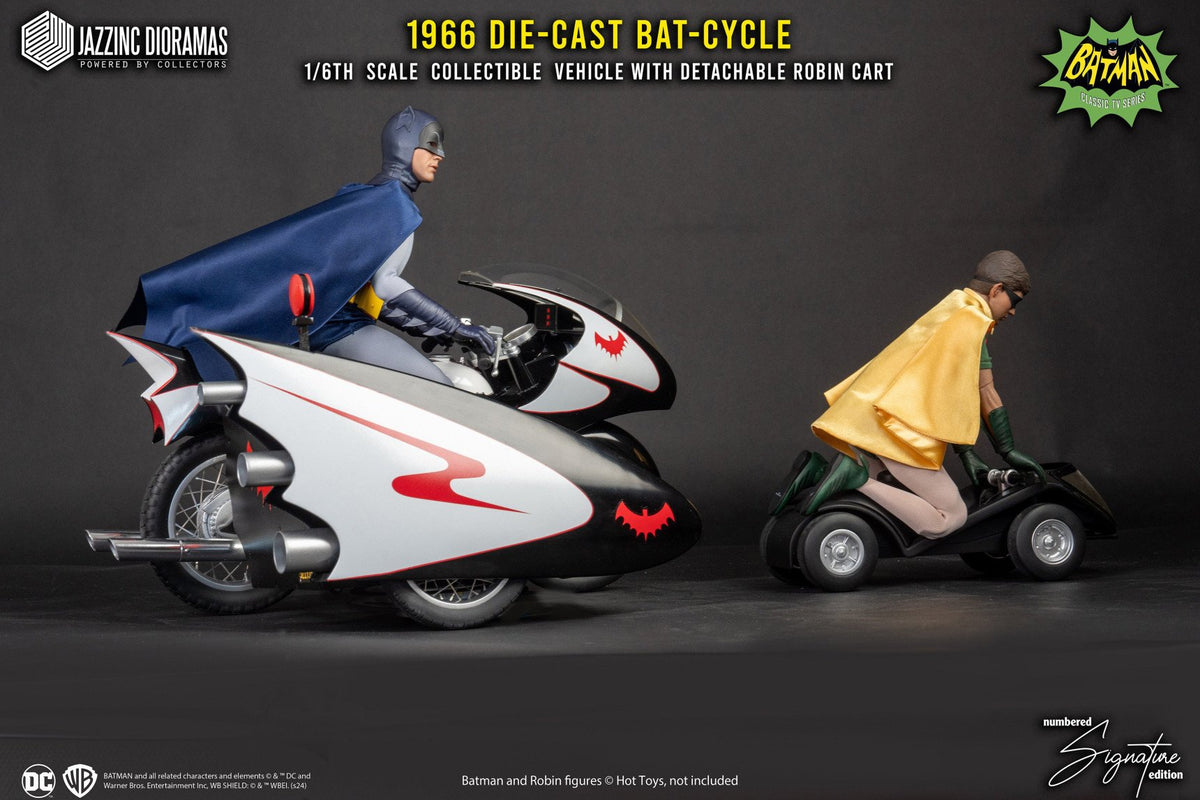 Batman (1966) Batcycle with Sidecar (Ultimate Signature Ed.) 1/6 Scale ...