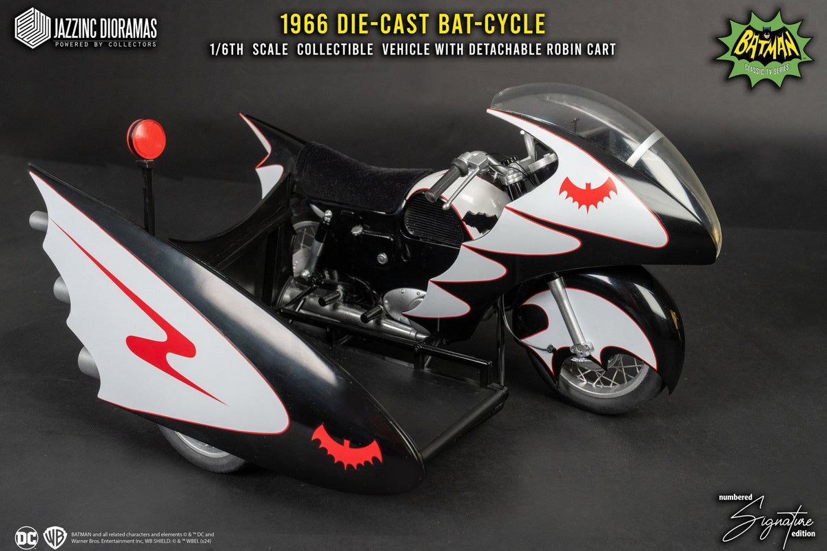 Batman (1966) Batcycle with Sidecar (Ultimate Signature Ed.) 1/6 Scale ...