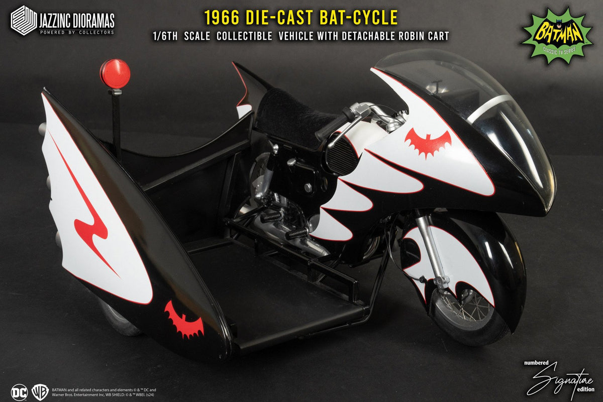 Batman (1966) Batcycle with Sidecar (Ultimate Signature Ed.) 1/6 Scale ...
