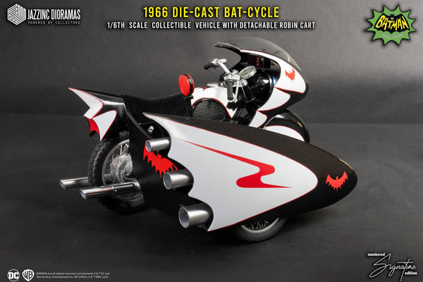 Batman (1966) Batcycle with Sidecar (Ultimate Signature Ed.) 1/6 Scale ...