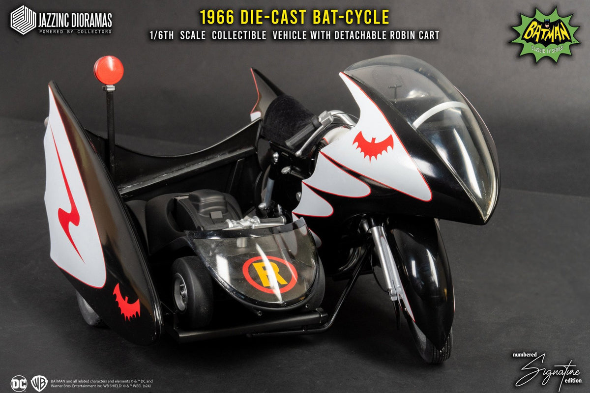Batman (1966) Batcycle with Sidecar (Ultimate Signature Ed.) 1/6 Scale ...