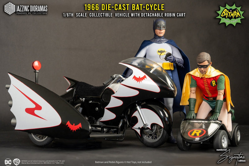 Batman (1966) Batcycle with Sidecar (Ultimate Signature Ed.) 1/6 Scale ...