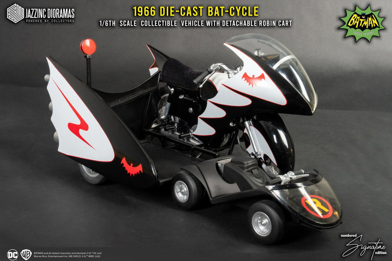 Batman (1966) Batcycle with Sidecar (Ultimate Signature Ed.) 1/6 Scale ...