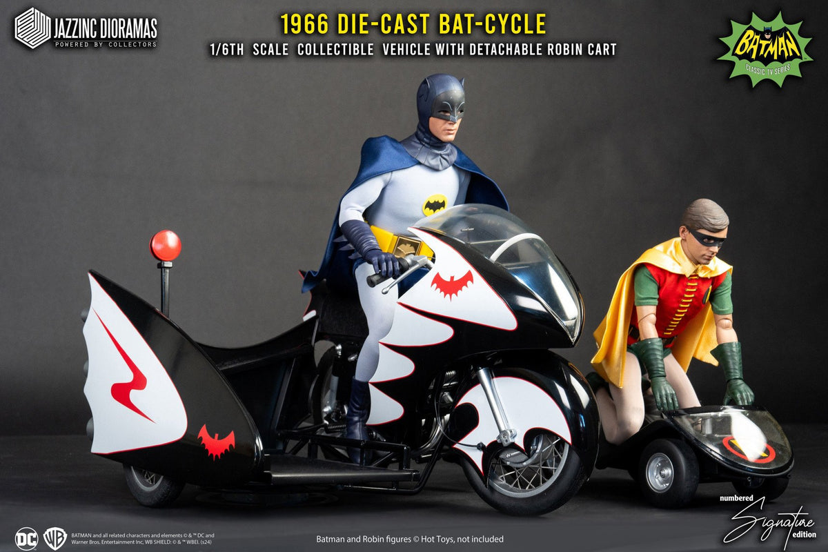 Batman (1966) Batcycle with Sidecar (Ultimate Signature Ed.) 1/6 Scale ...