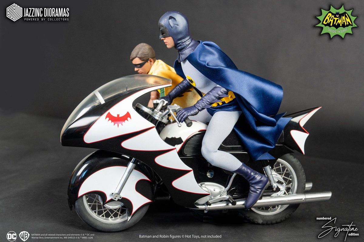 Batman (1966) Batcycle with Sidecar (Ultimate Signature Ed.) 1/6 Scale ...