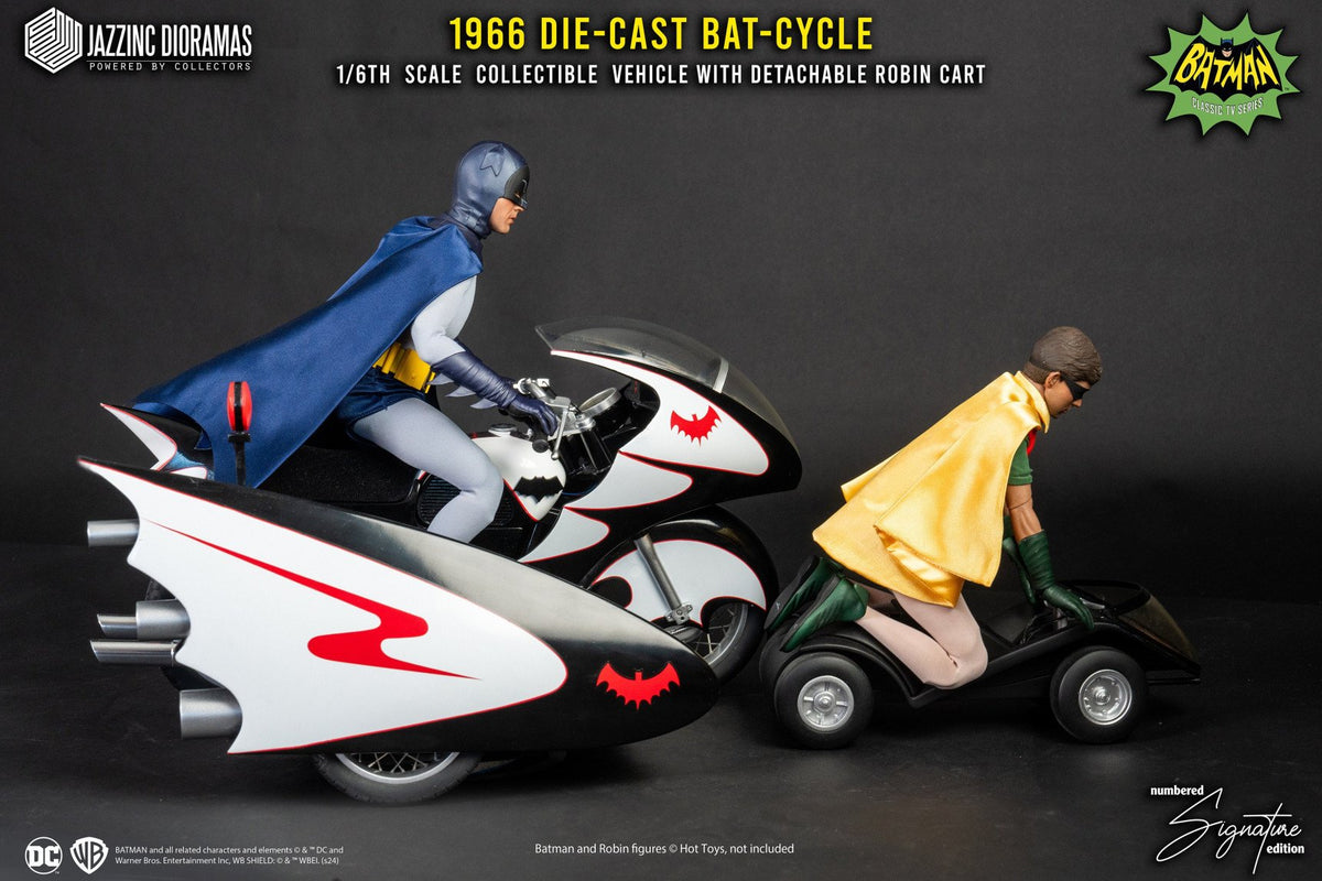 Batman (1966) Batcycle with Sidecar (Ultimate Signature Ed.) 1/6 Scale ...
