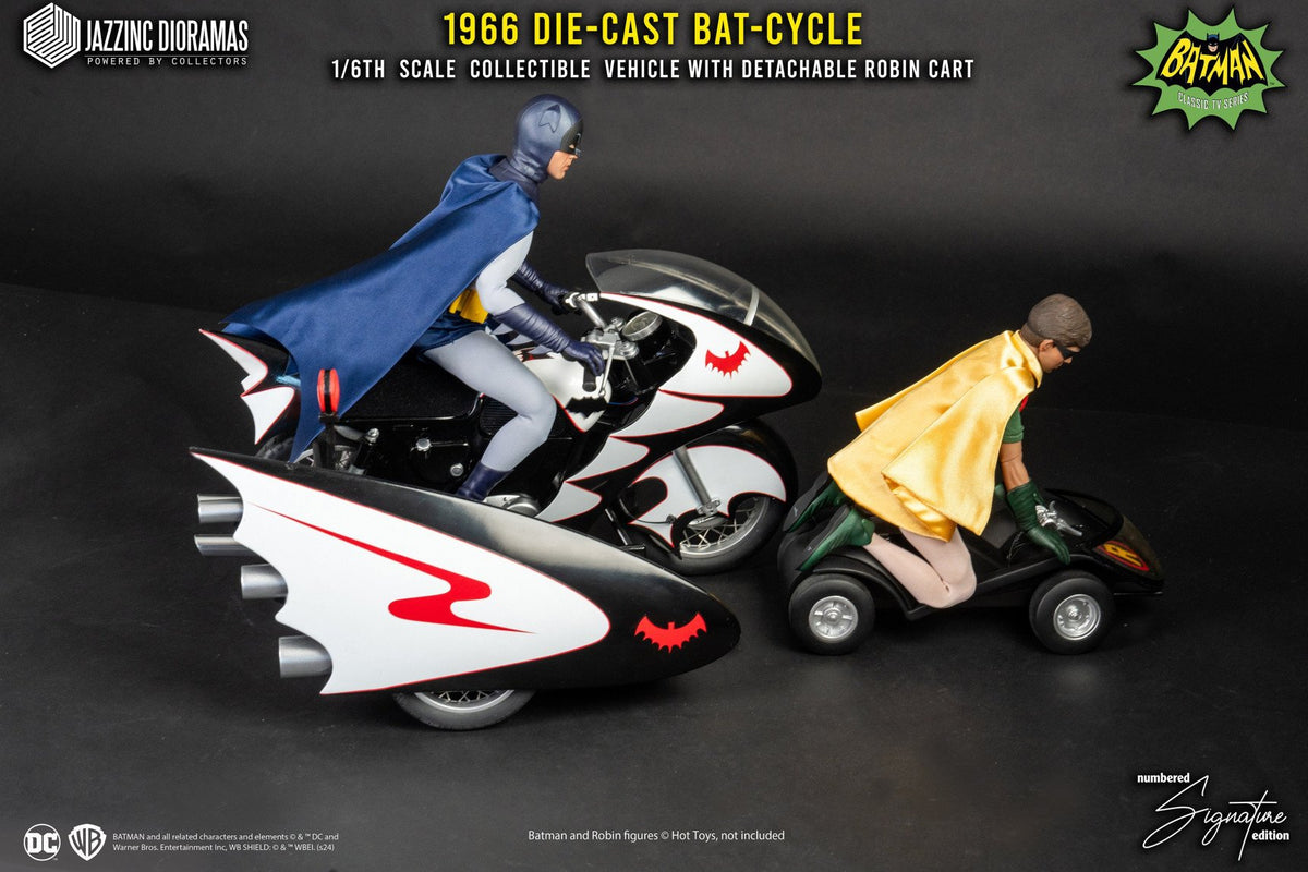 Batman (1966) Batcycle with Sidecar (Ultimate Signature Ed.) 1/6 Scale ...