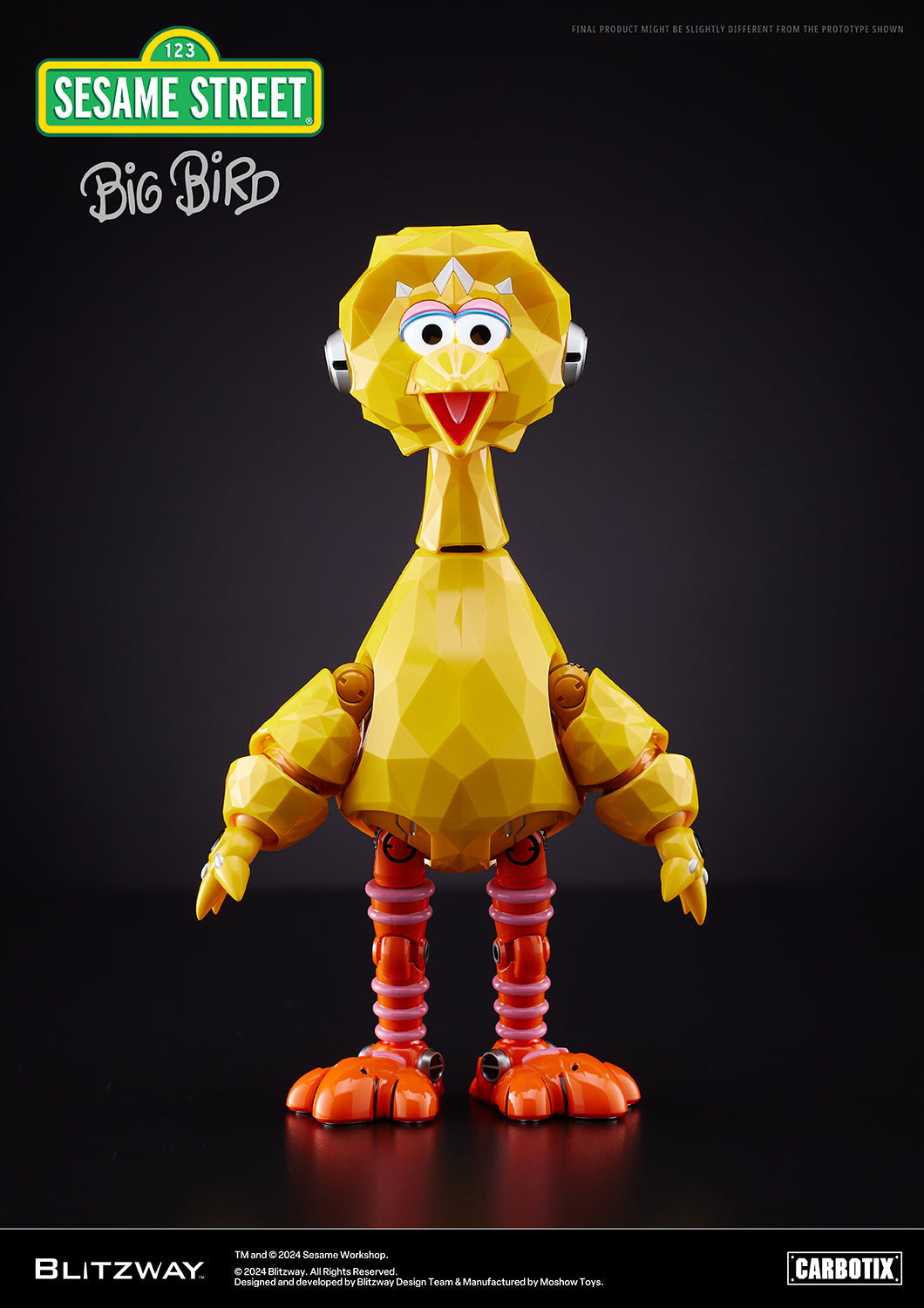 Sesame Street - Big Bird, Cookie Monster & Elmo Deluxe CARBOTIX Figure ...