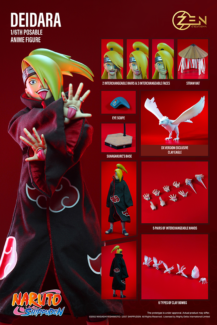 Naruto: Shippuden - Deidara (Deluxe) 1/6 Scale Figure - Spec Fiction Shop