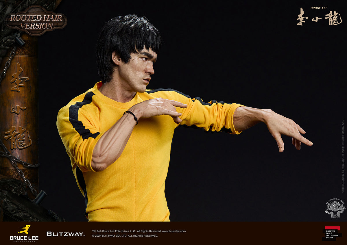 Bruce Lee (Tribute - 50th Anniversary - Rooted Hair) 1/4 Scale Statue ...