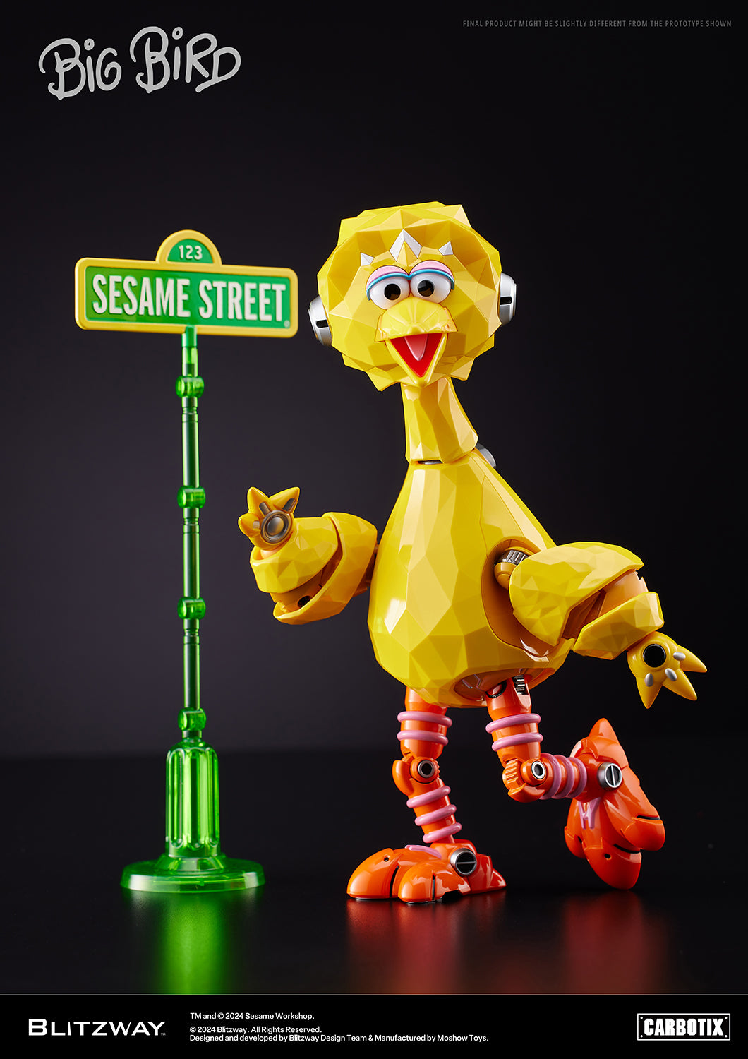 Sesame Street - Big Bird, Cookie Monster & Elmo Deluxe CARBOTIX Figure ...