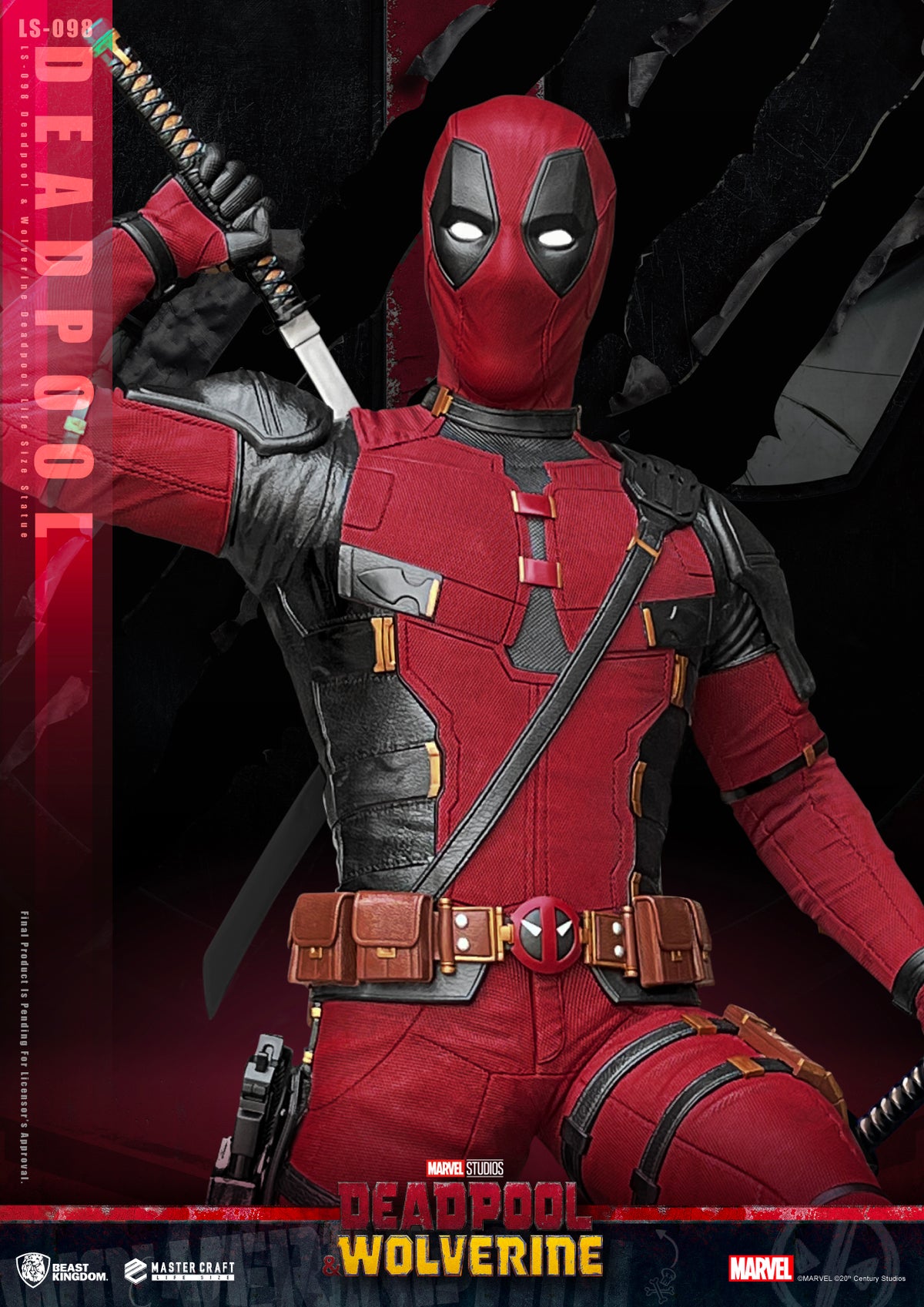 Deadpool & Wolverine - Deadpool LS-098 Life-Size Statue - Spec Fiction Shop
