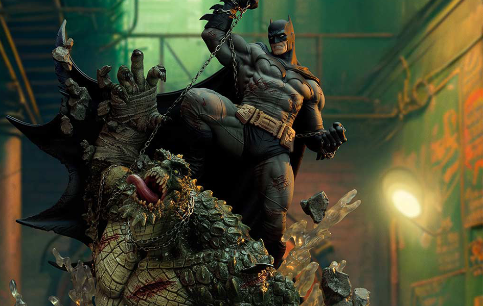 Batman vs. Killer Croc (Regular Version) 1/4 Scale Statue - Spec ...