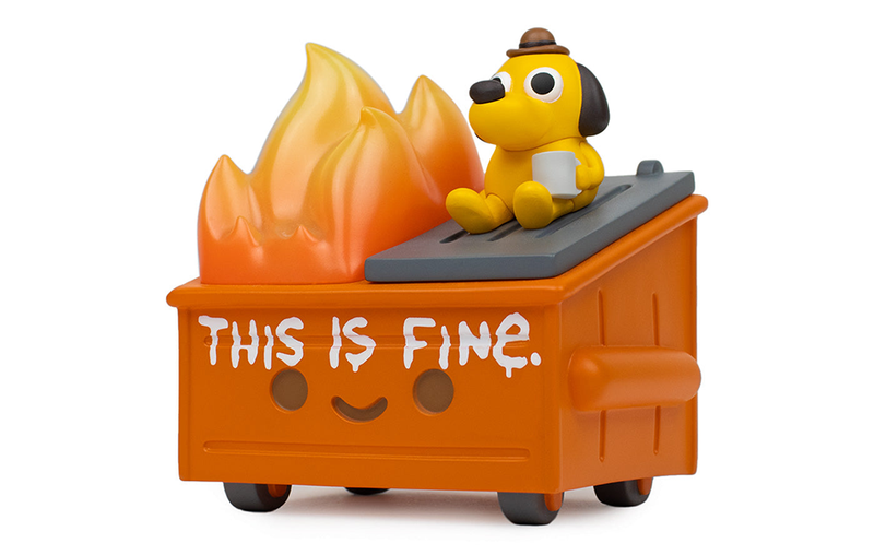 Dumpster Fire - This is Fine Vinyl Figure - Spec Fiction Shop