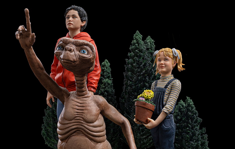 E.T., Elliot, and Gertie Deluxe Art Scale 1/10 - Spec Fiction Shop