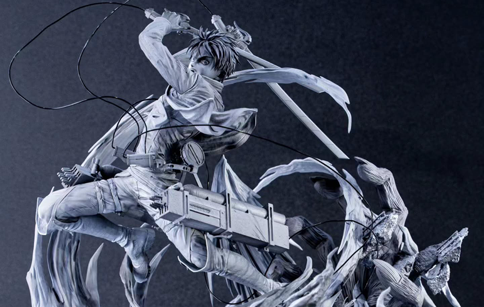 Attack on Titan - Eren vs. Colossal Titan 1/6 Scale Statue - Spec ...