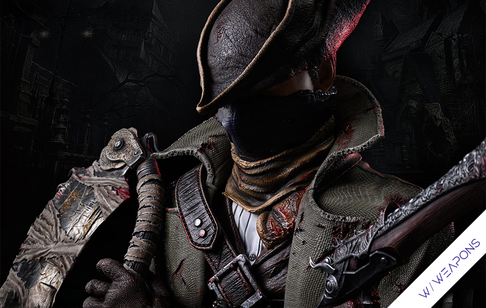 Bloodborne - Hunter (w/ Meat Saw & Hunter Pistol) Life-Size Bust - Spec ...