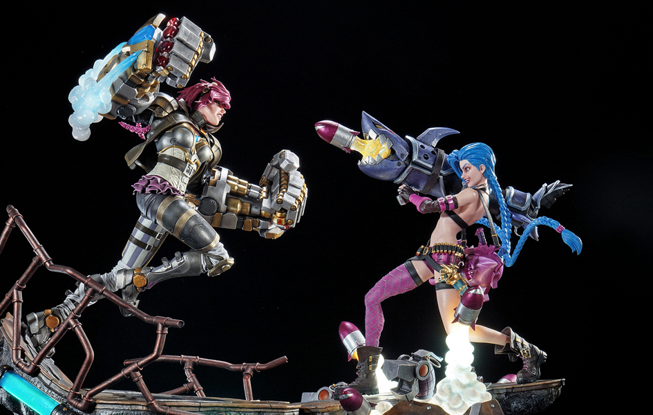 League of Legends – Jinx and Vi 1/6 Scale Statue Bundle - Spec Fiction Shop