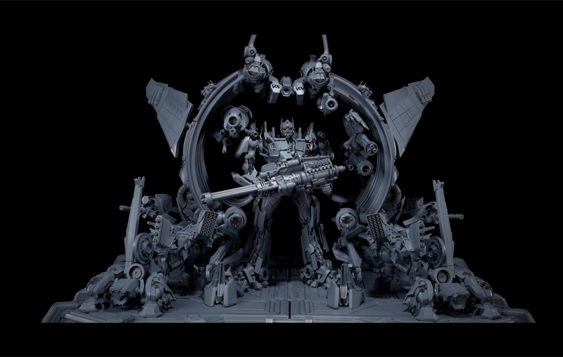 Transformers: Darkside of the Moon - Optimus Prime Weapons Depot Statu ...