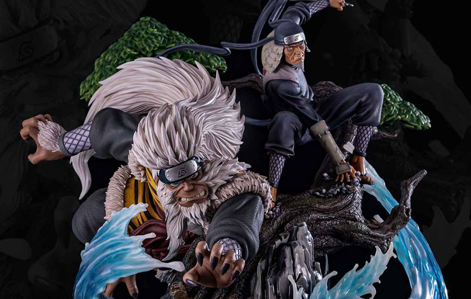 Naruto - Hiruzen Sarutobi and Enma 1/4 Scale Statue - Spec Fiction Shop