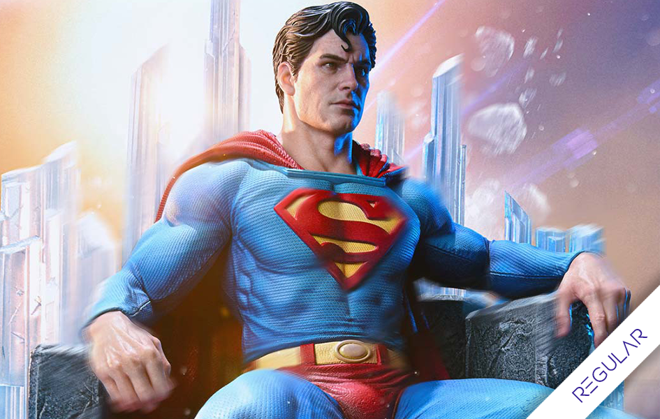 Superman Fortress of Solitude on Throne (Regular) 1/4 Scale Statue ...