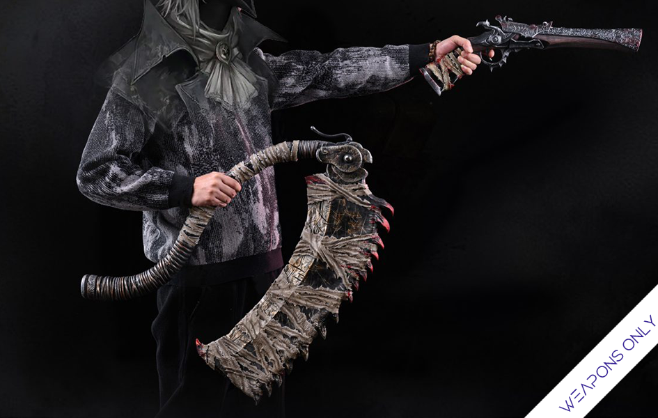 Bloodborne - Hunter Pistol & Meat Saw (Weapons Only) Life-Size Replica ...