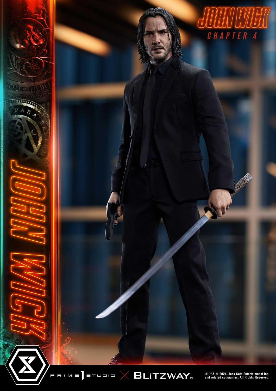 John Wick: Chapter 4 - John Wick (Deluxe Bonus) 1/4 Scale Statue - Spec ...