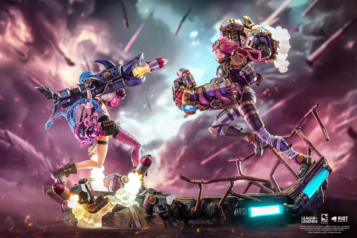 League of Legends – Jinx and Vi 1/6 Scale Statue Bundle - Spec Fiction Shop