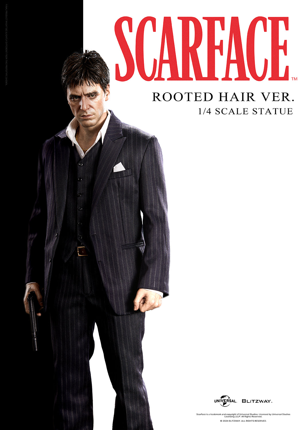 Scarface (Rooted Hair) 1/4 Scale Statue - Spec Fiction Shop