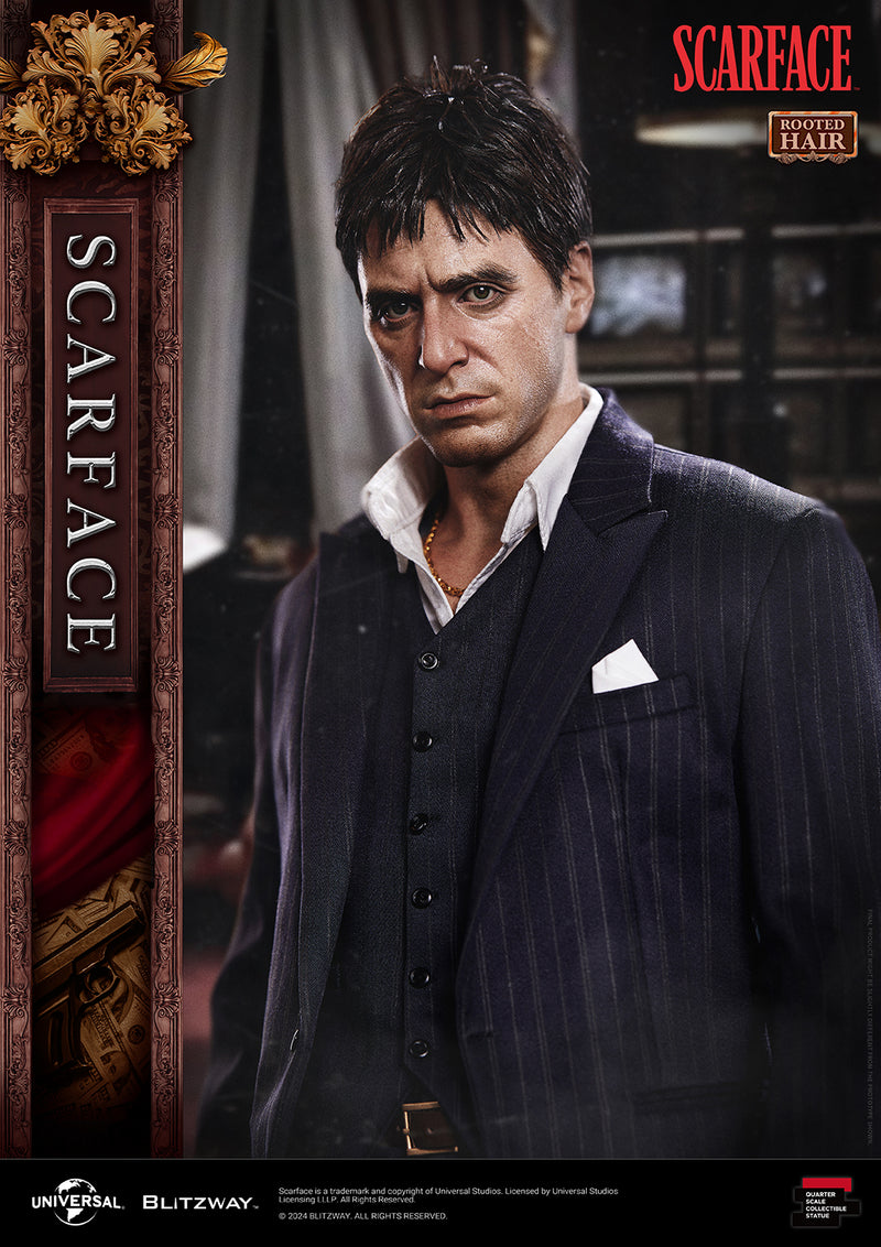 Scarface (Rooted Hair) 1/4 Scale Statue - Spec Fiction Shop