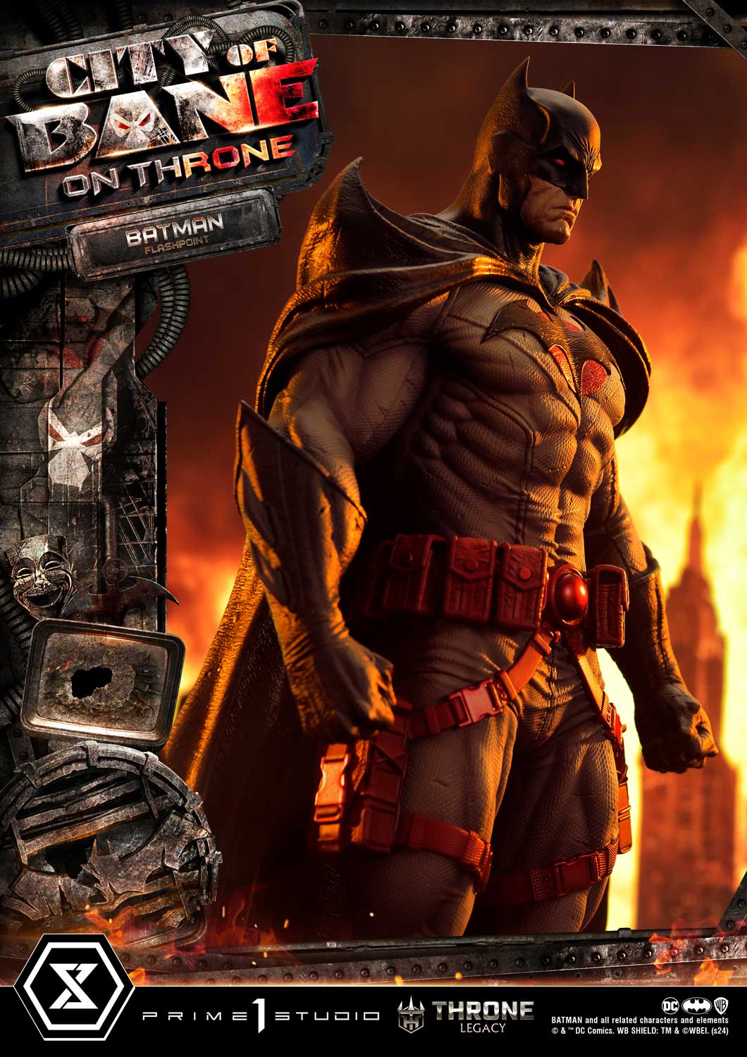 City of Bane - Flashpoint Batman (Bonus) 1/4 Scale Statue - Spec ...