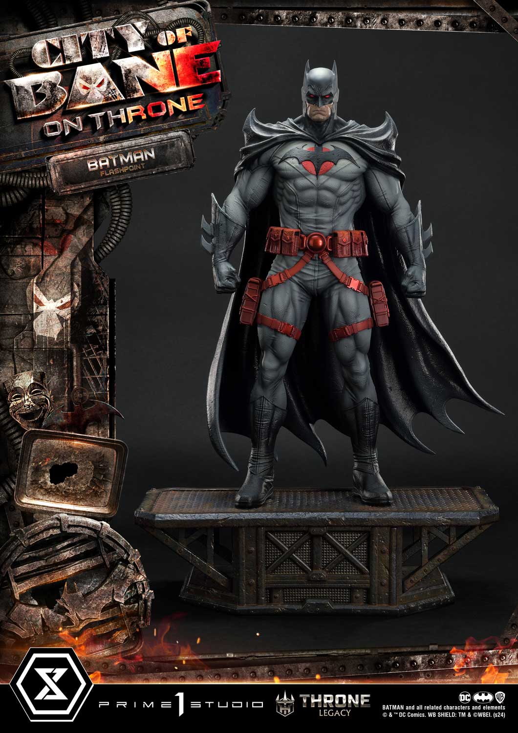 City of Bane - Flashpoint Batman (Bonus) 1/4 Scale Statue - Spec ...