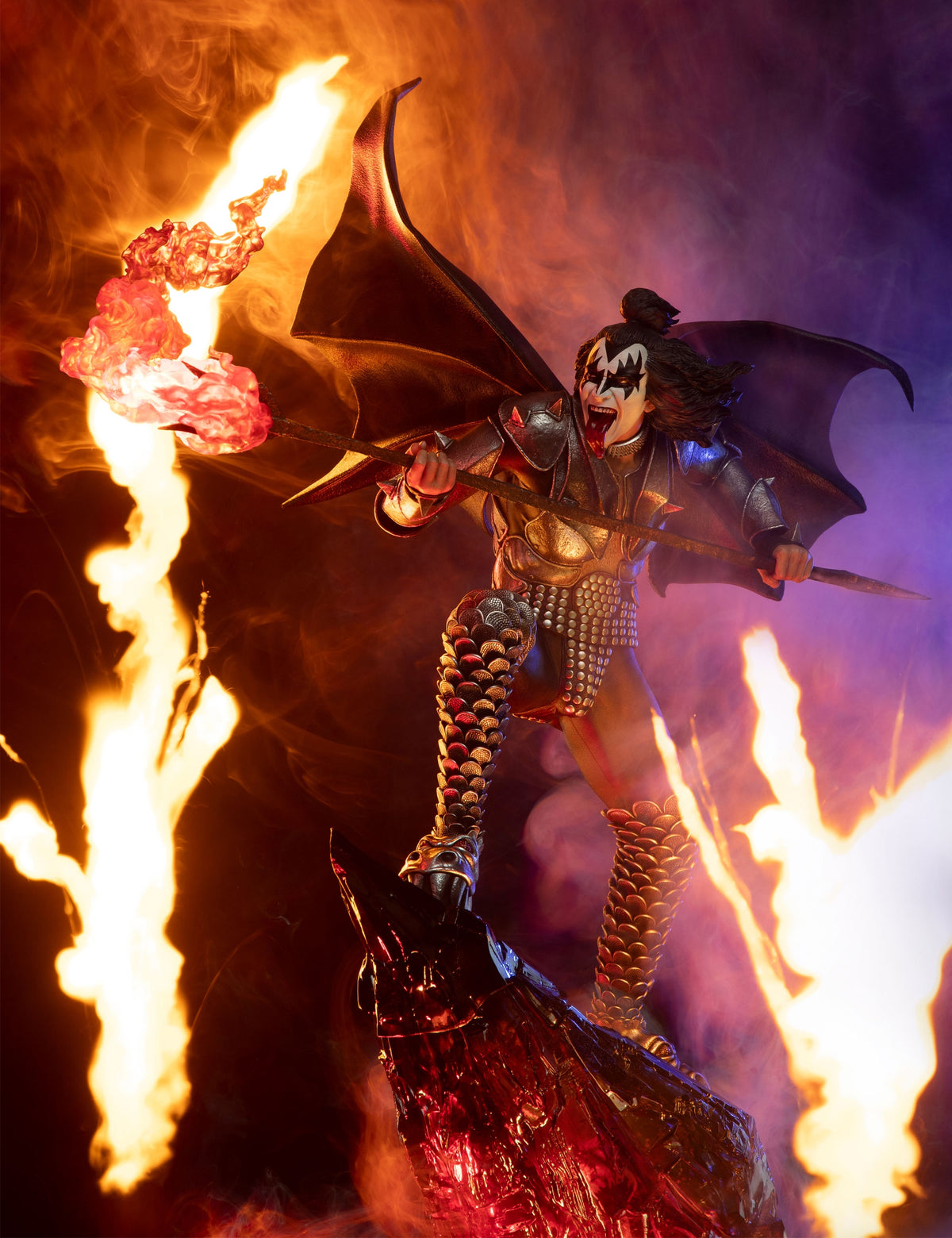 Kiss - The Demon - Destroyer Era (Gene Simmons) 1/4 Scale Statue - Spec ...