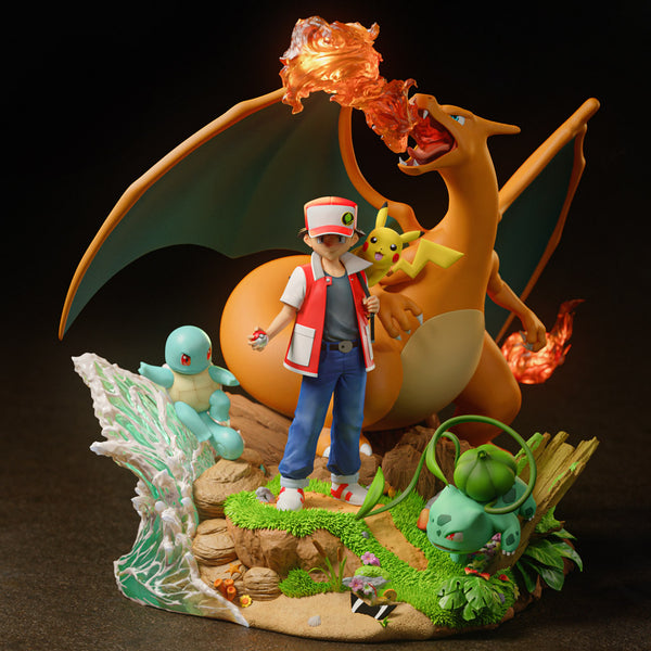 Pokémon - Red Trainer (Diorama) Statue by Black Swan Collectibles ...