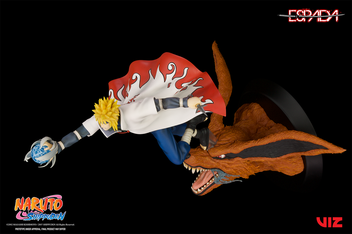 Naruto Shippuden - Minato vs. 9 Tailed Fox 1/8 Scale Wall Statue - Spec ...