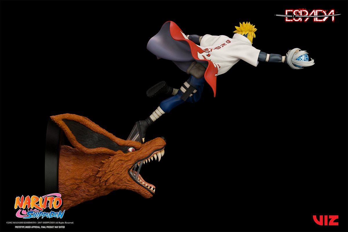 Naruto Shippuden - Minato vs. 9 Tailed Fox 1/8 Scale Wall Statue - Spec ...