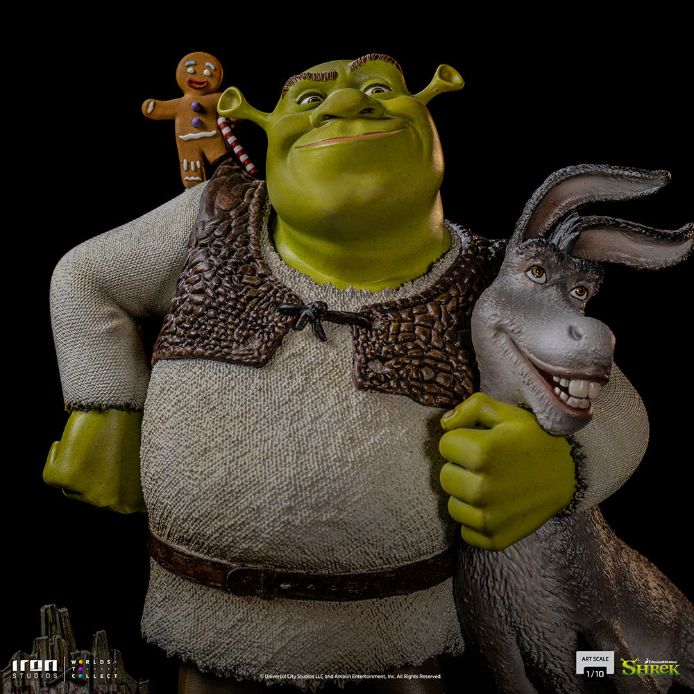 Shrek, Donkey and The Gingerbread Man Deluxe Art Scale 1/10 - Spec ...