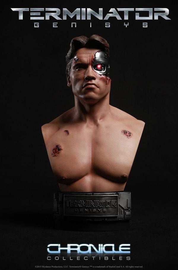 1984 TERMINATOR GENISYS Battle Damaged 1:2 SCALE BUST by Chronicle Col ...
