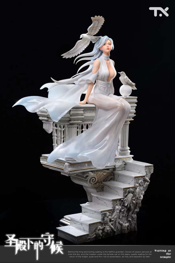 Waiting at the Temple (White Version) 1/4 Scale Statue - Spec Fiction Shop