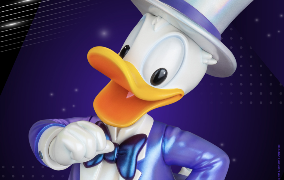 Tuxedo Donald Duck Master Craft Special Edition (Platinum Ver.) Statue ...