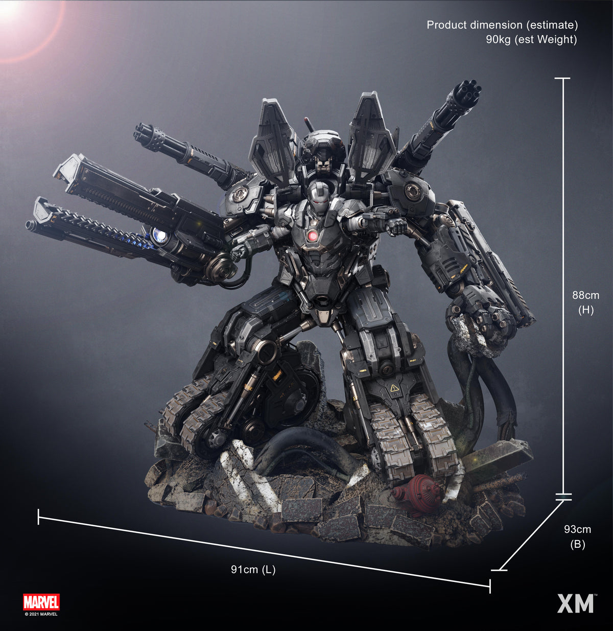 War Machine (War Tank) 1/4 Scale Statue Version A - EARLY PO - Spec ...