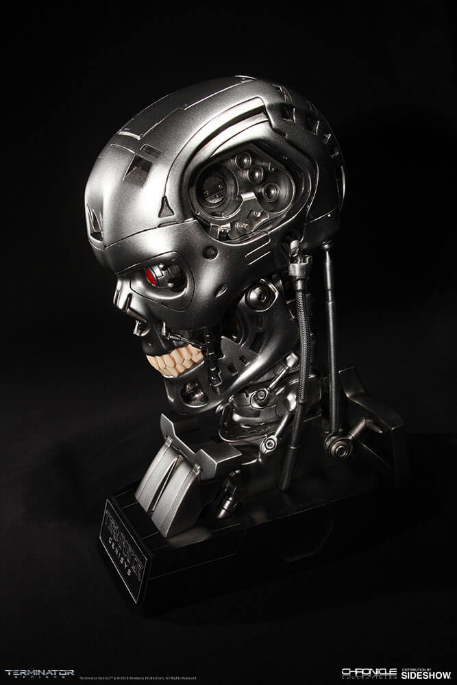 Terminator Genisys Endoskeleton Skull 1:1 Prop Replica Statue by Chron ...