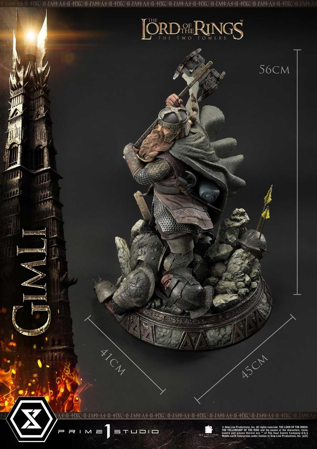 LOTR The Two Towers - Gimli Bonus Version 1/4 Scale Statue - Spec ...