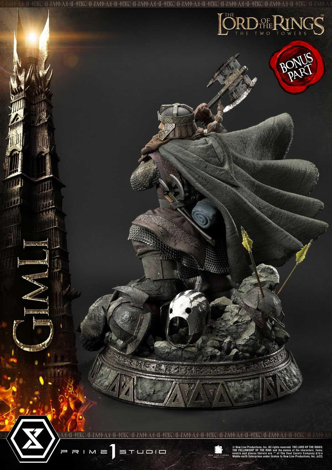 LOTR The Two Towers - Gimli Bonus Version 1/4 Scale Statue - Spec ...